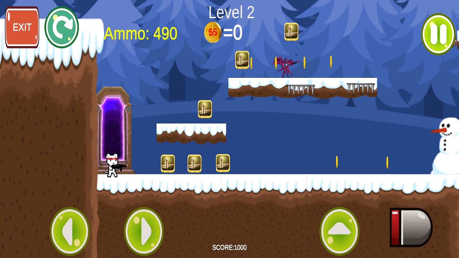 Platformer Games : Cat Commando 2D - sspgames.com